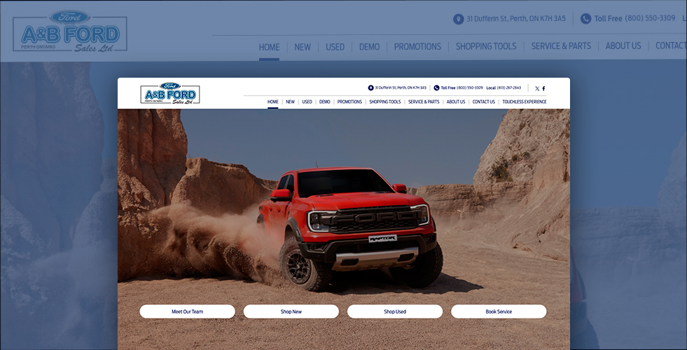 A & B Ford: New & Used Ford Dealership | Perth, ON.